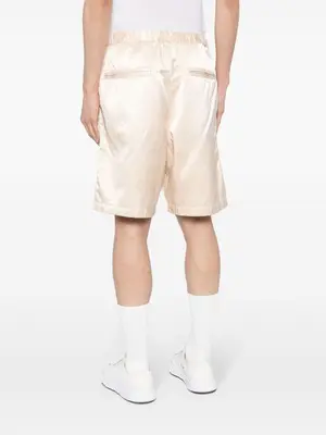 Mihara Yasuhiro Satin Bermuda Shorts - Neutrals