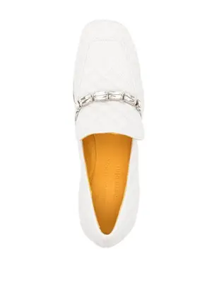 MADISON MAISON 70mm Quilted Leather Pumps - White