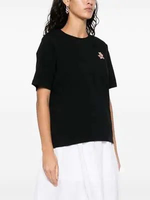 Maison Kitsuné Speedy Fox Appliqué T-shirt - Black
