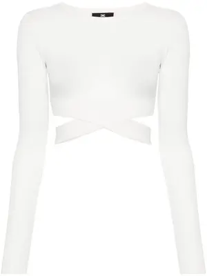 Elisabetta Franchi Cut-out Cropped Sweater