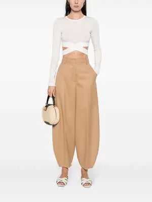 Elisabetta Franchi Cut-out Cropped Sweater