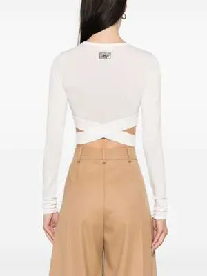 Elisabetta Franchi Cut-out Cropped Sweater