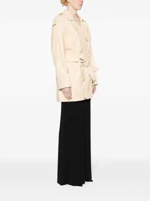 Attico Double-breasted Leather Coat