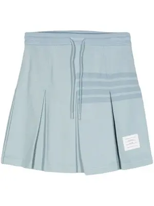 Thom Browne 4-bar Knitted Pleated Skirt