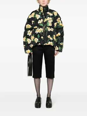 Balenciaga Floral-print Puffer Jacket