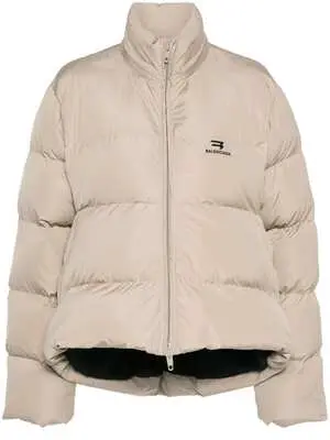 Balenciaga Logo-embroidered Puffer Jacket