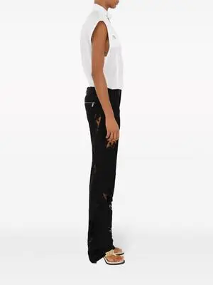Burberry Half-zip Sleeveless Top - White