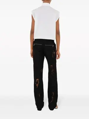 Burberry Half-zip Sleeveless Top - White
