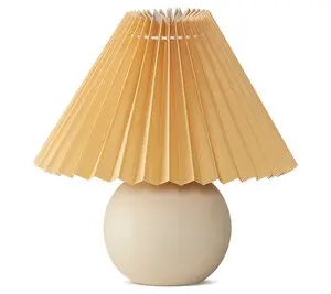 BRIGHTECH Serena 10 In. Beige Globe Bright Led Table Lamp - One-color