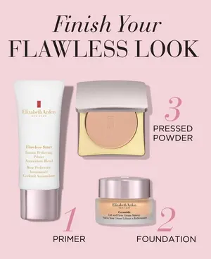 Elizabeth Arden Flawless Finish Skincaring Pressed Powder - Light