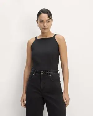 Everlane High-neck Sleeveless Top - Black