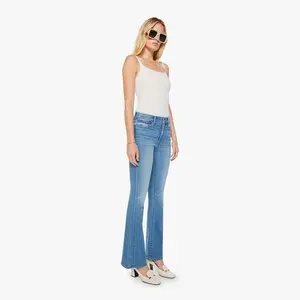 MOTHER The Weekender Layover Flare Leg Jeans - Blue