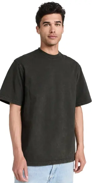 AGOLDE Asha Mock Neck Tee - Fracture