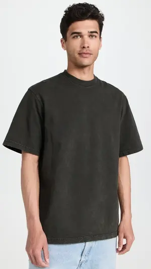 AGOLDE Asha Mock Neck Tee - Fracture