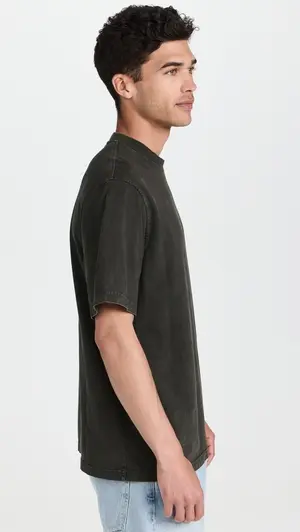 AGOLDE Asha Mock Neck Tee - Fracture
