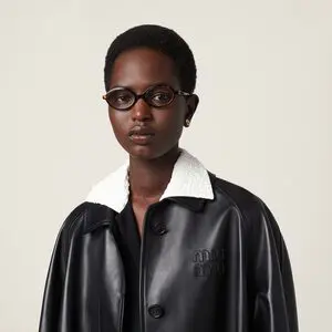 Miu Miu Nappa Leather Coat