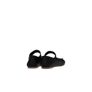Miu Miu Satin Ballerinas - Black