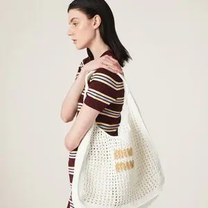 Miu Miu Woven Hobo Bag