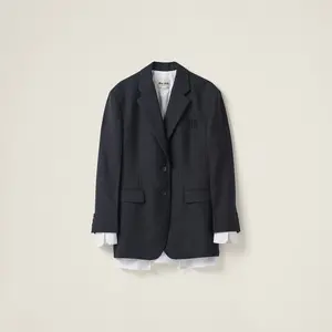 Miu Miu Single-breasted Pinstripe Jacket