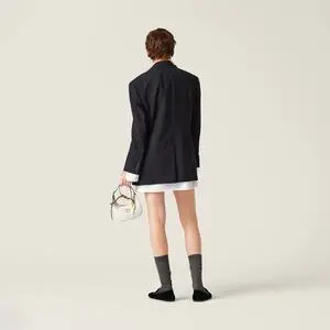 Miu Miu Single-breasted Pinstripe Jacket