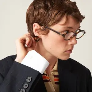 Miu Miu Single-breasted Pinstripe Jacket