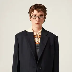Miu Miu Single-breasted Pinstripe Jacket