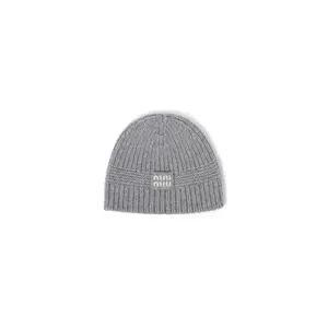 Miu Miu Wool And Cashmere Beanie - Grey