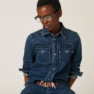 Miu Miu Denim Shirt - Navy | Editorialist