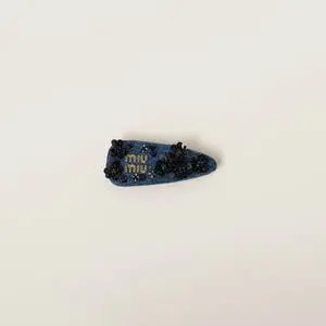Miu Miu Denim Hair Clip