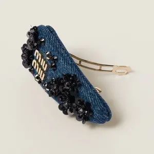 Miu Miu Denim Hair Clip