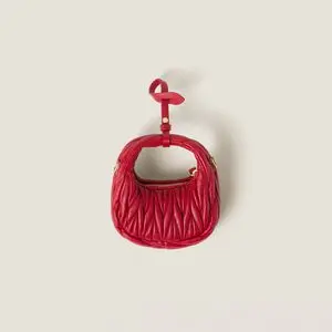 Miu Miu Wander Matelassé Nappa Leather Micro Hobo Bag