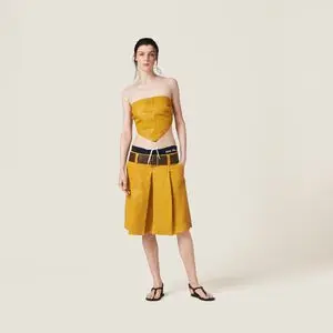 Miu Miu Nappa Leather Skirt