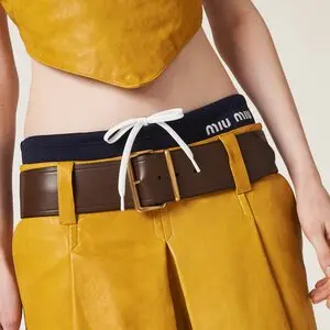 Miu Miu Nappa Leather Skirt