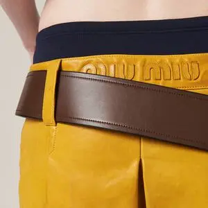 Miu Miu Nappa Leather Skirt