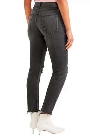 GRLFRND High-rise Slim-leg Jeans