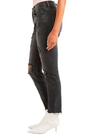 GRLFRND High-rise Slim-leg Jeans