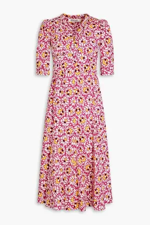 Diane Von Furstenberg Melissa Printed Midi Dress