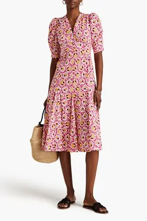 Diane Von Furstenberg Melissa Printed Midi Dress