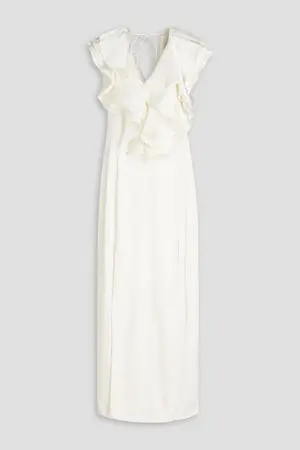 Rotate By Birger Christensen Tie Detailed Evening Dresses