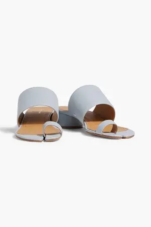 MAISON MARGIELA Tabi Split-toe Leather Mules - Slate Blue