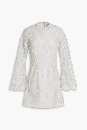 Simkhai Joy Embroidered Tulle Mini Dress