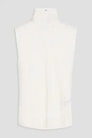 Missoni Crochet-knit Wool-blend Turtleneck Top