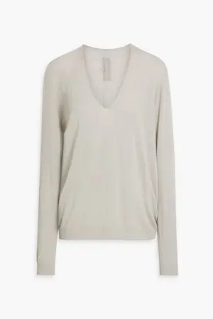 Rick Owens Wool Sweater Stone