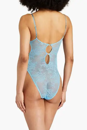 Stella McCartney Cutout Stretch-lace Bodysuit