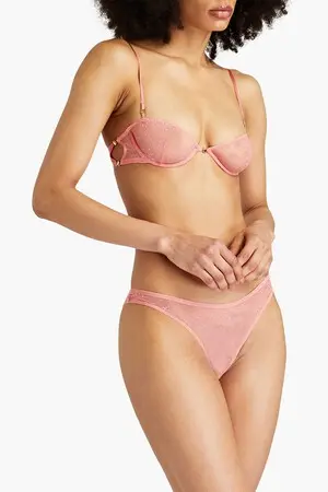 Stella McCartney Cutout Stretchlace Balconette Bra