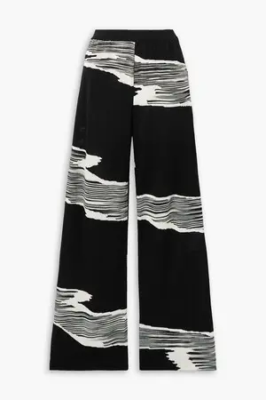 Missoni Spacedyed Intarsia Wool Wide-leg Pants