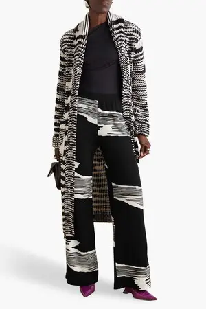 Missoni Spacedyed Intarsia Wool Wide-leg Pants