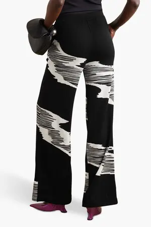 Missoni Spacedyed Intarsia Wool Wide-leg Pants