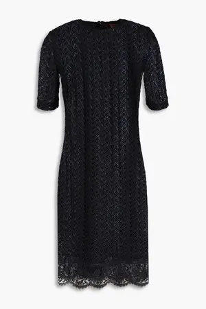 Missoni Metallic Crochet-knit Mini Dress