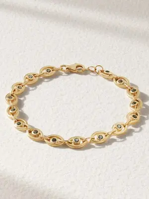 MELISSA JOY MANNING 14-karat Topaz Tennis Bracelet - Gold